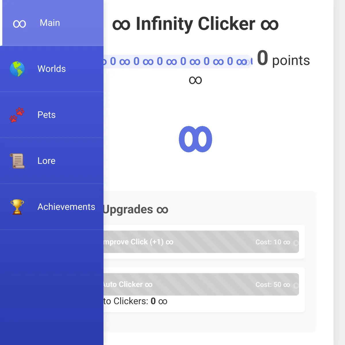 Infinity Clicker