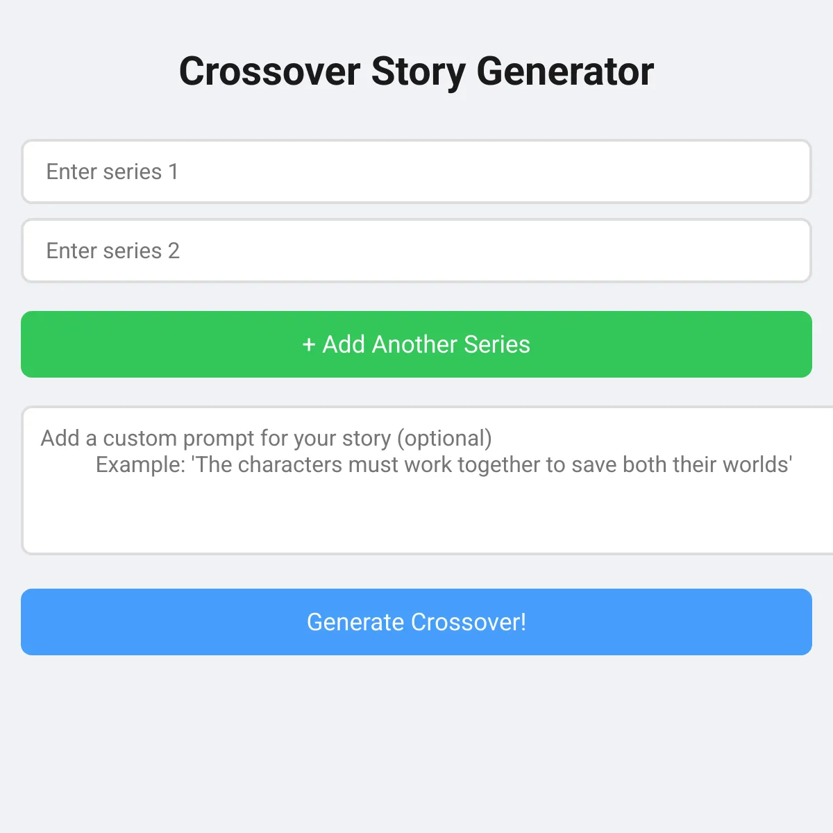AI Crossover Generator