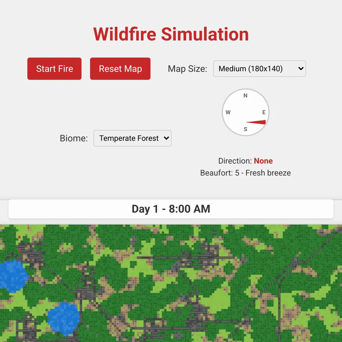 Wildfire Simulation