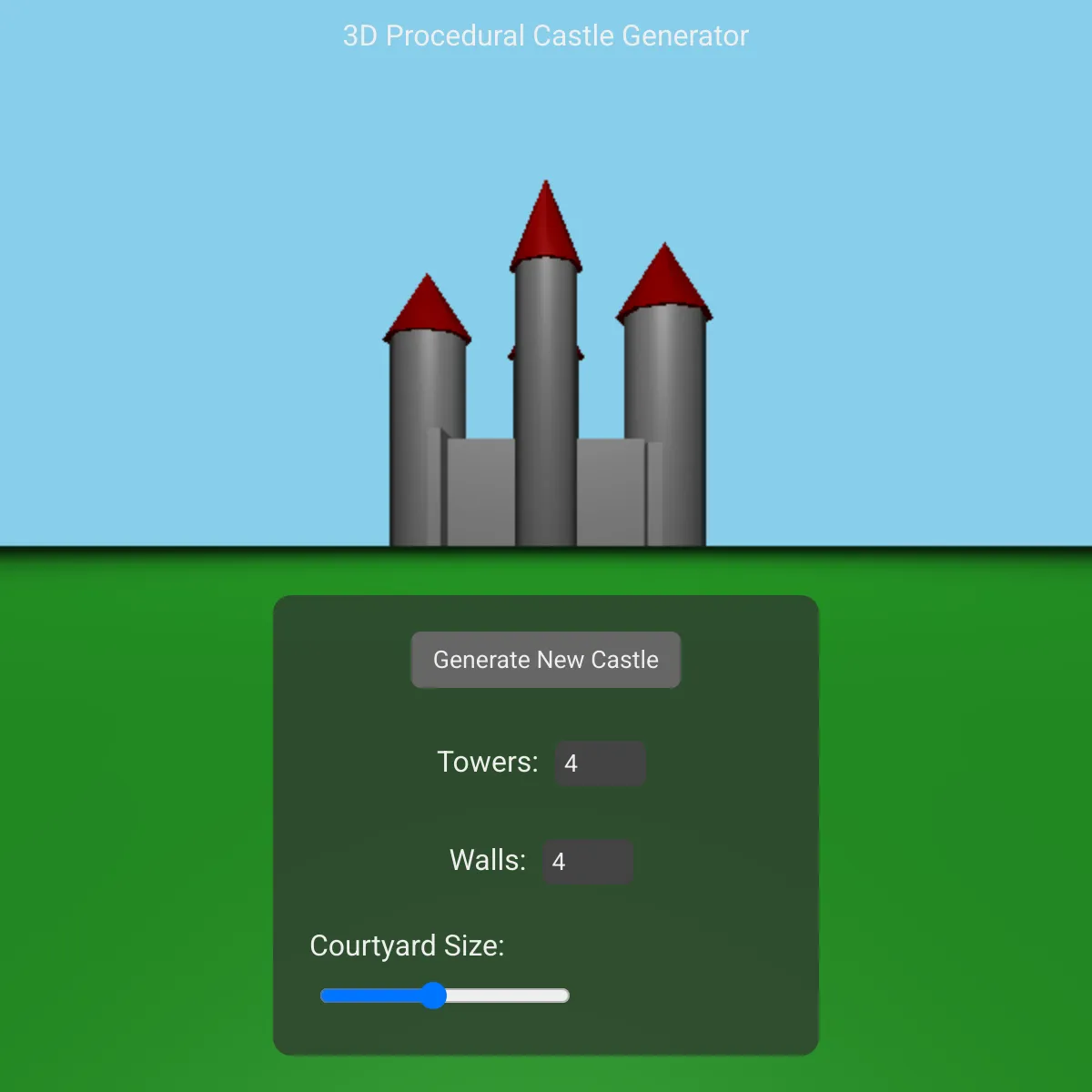 3D Procedural Castle Generator