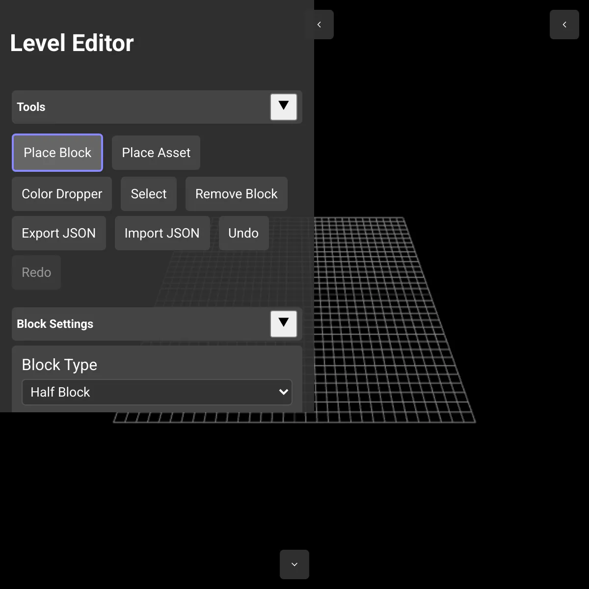 3D Grid MMORPG Level Editor