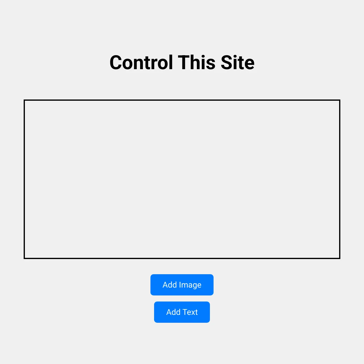 Interactive Control Panel