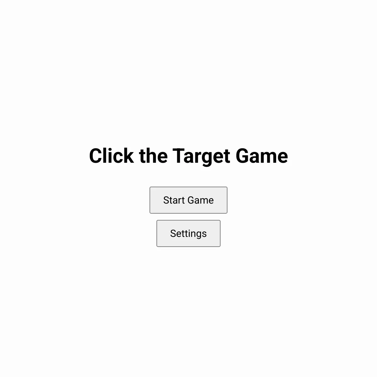Click the Target Game