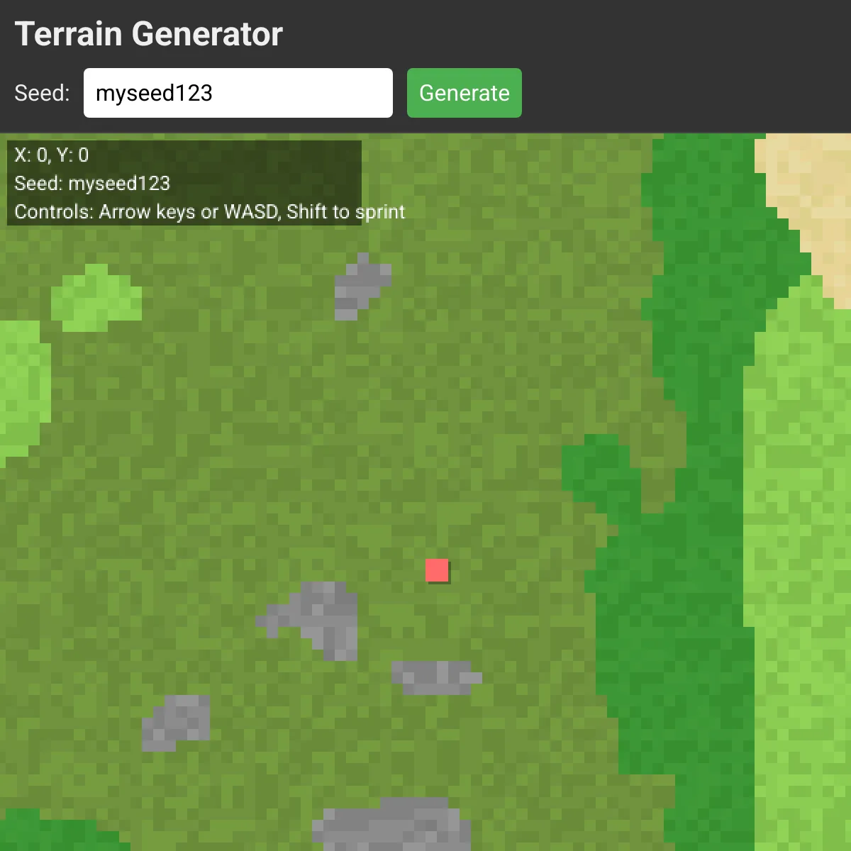 Terrain Pixel Generator