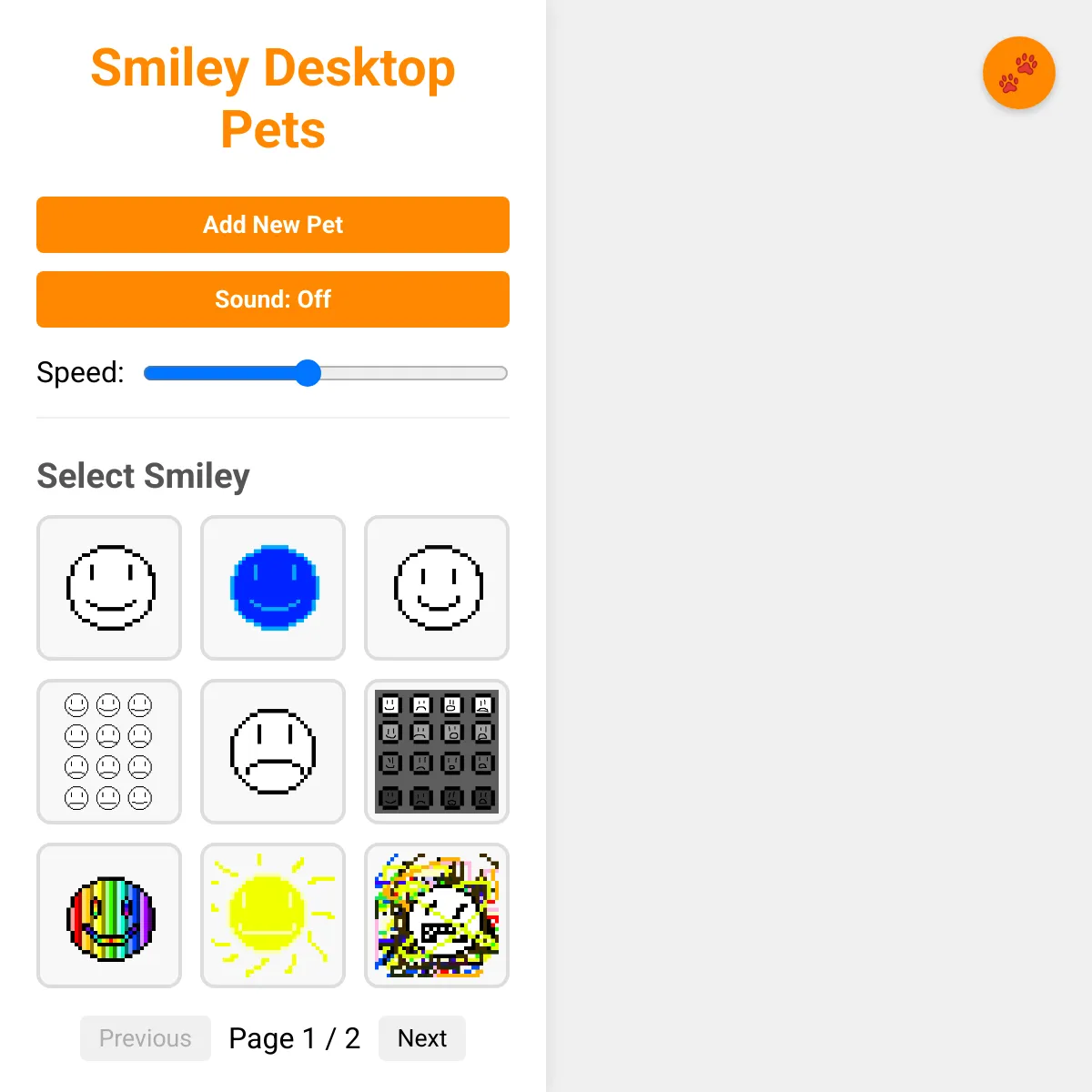 Smiley Desktop Pets