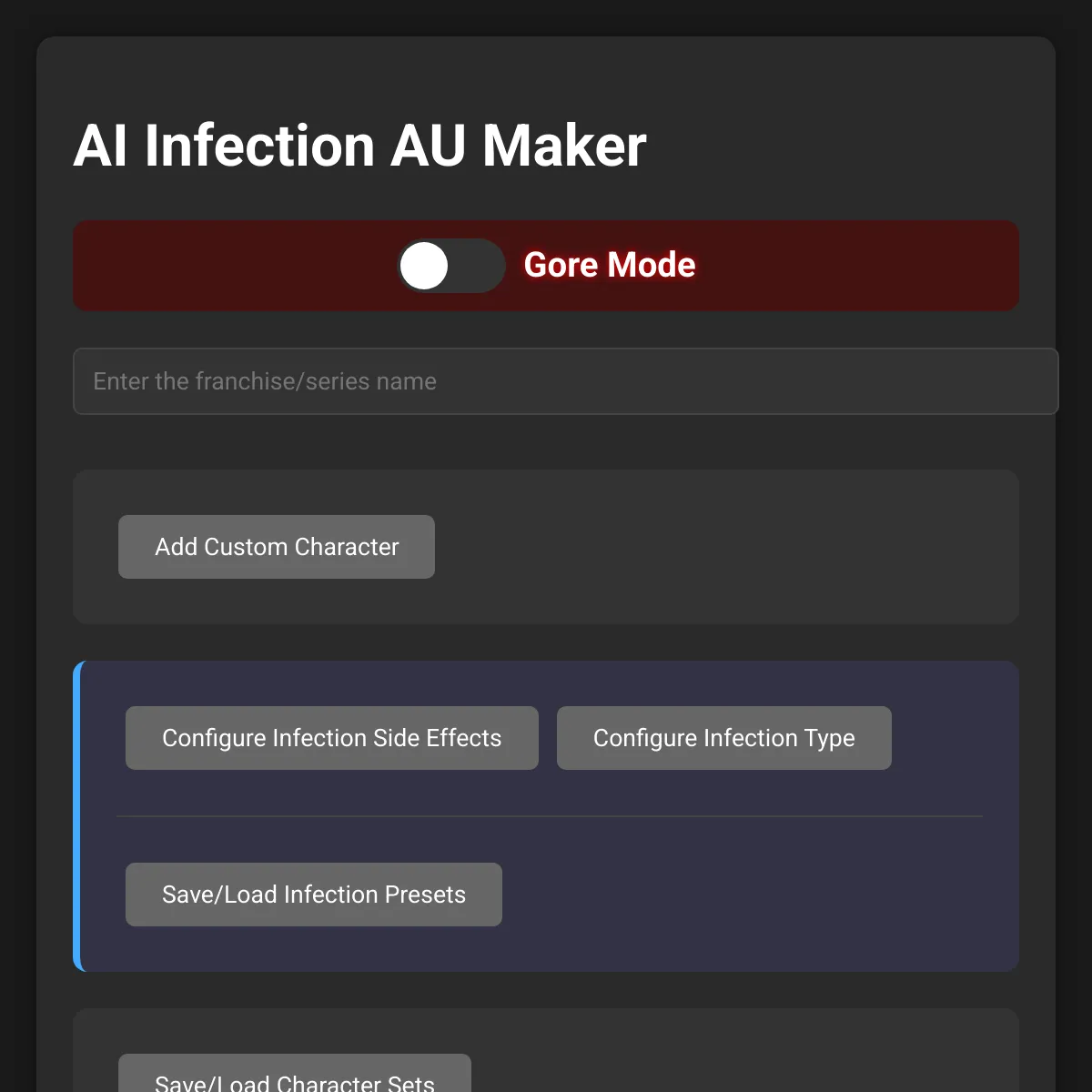 AI Infection AU Maker