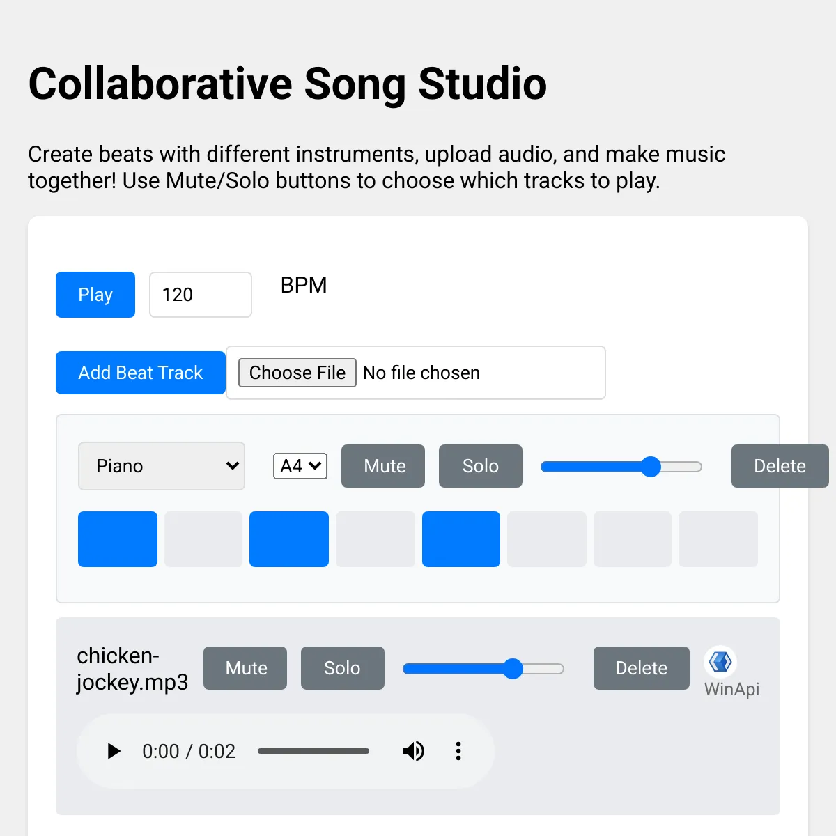 Collaborative Song Studio