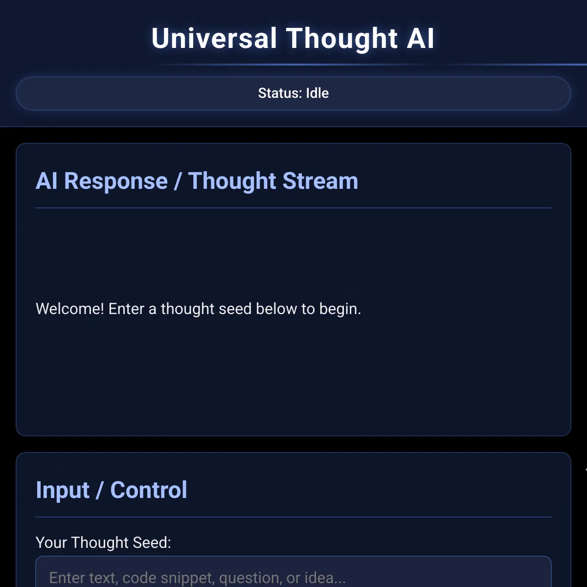 Universal Thought AI Interface