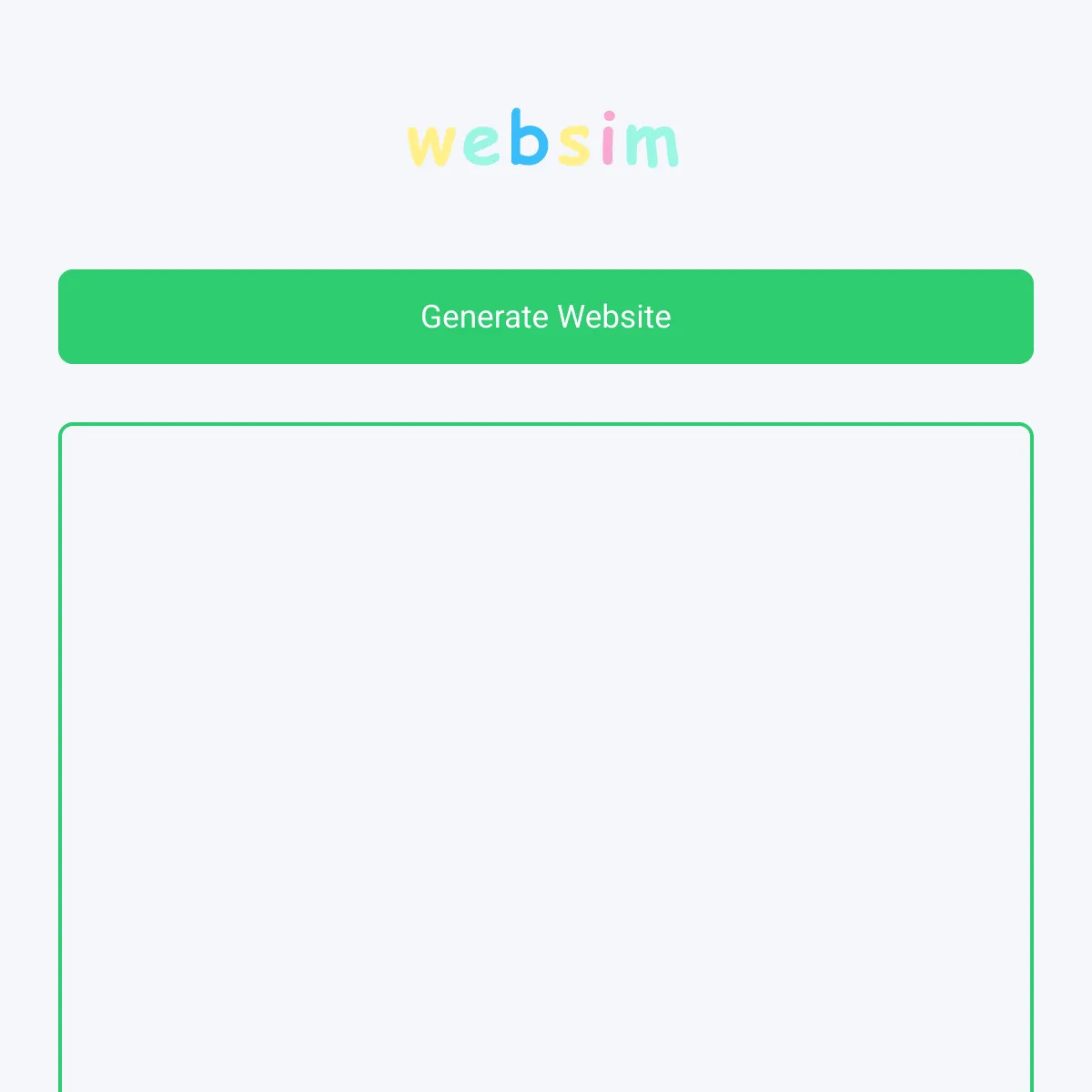 websim generator