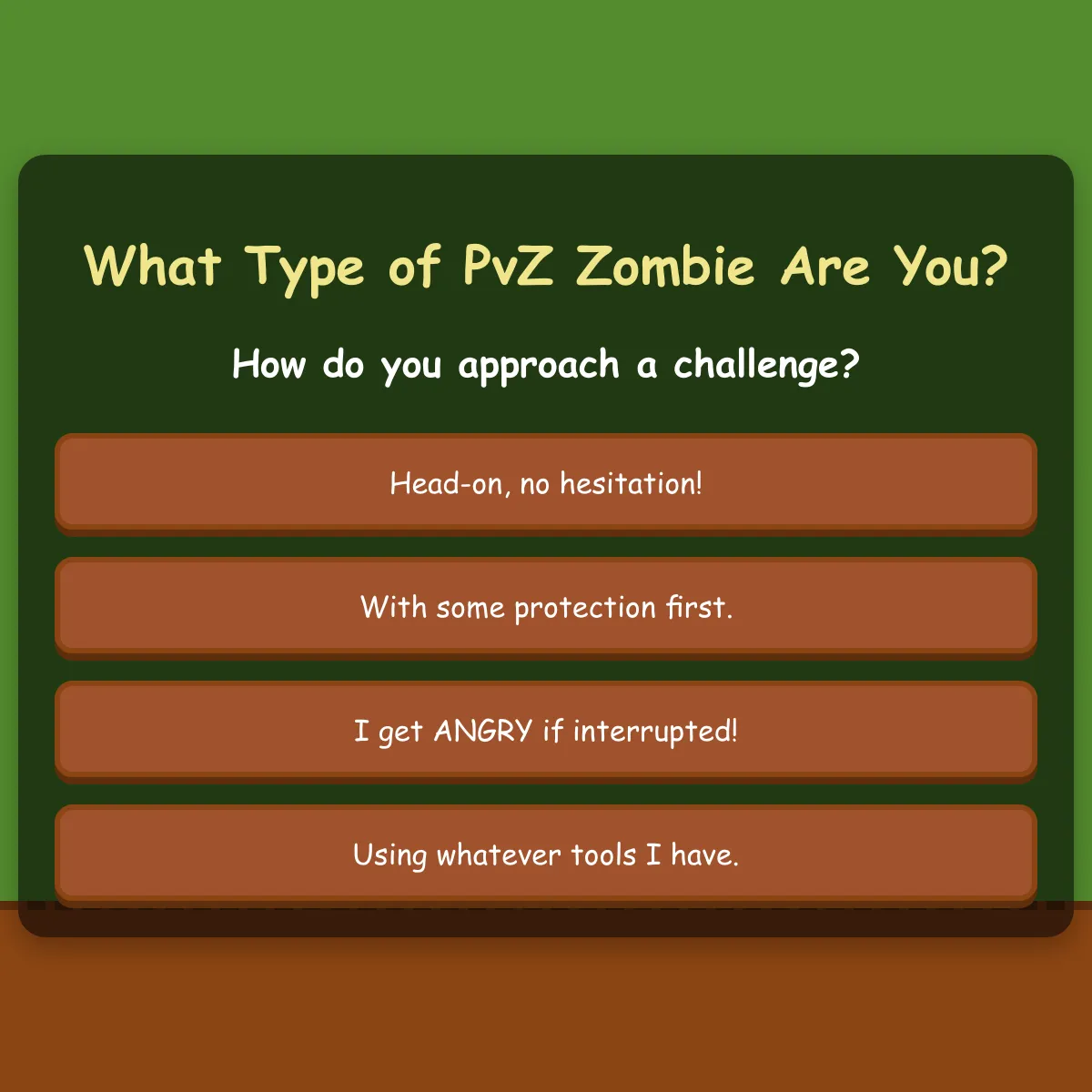 PvZ Zombie Quiz