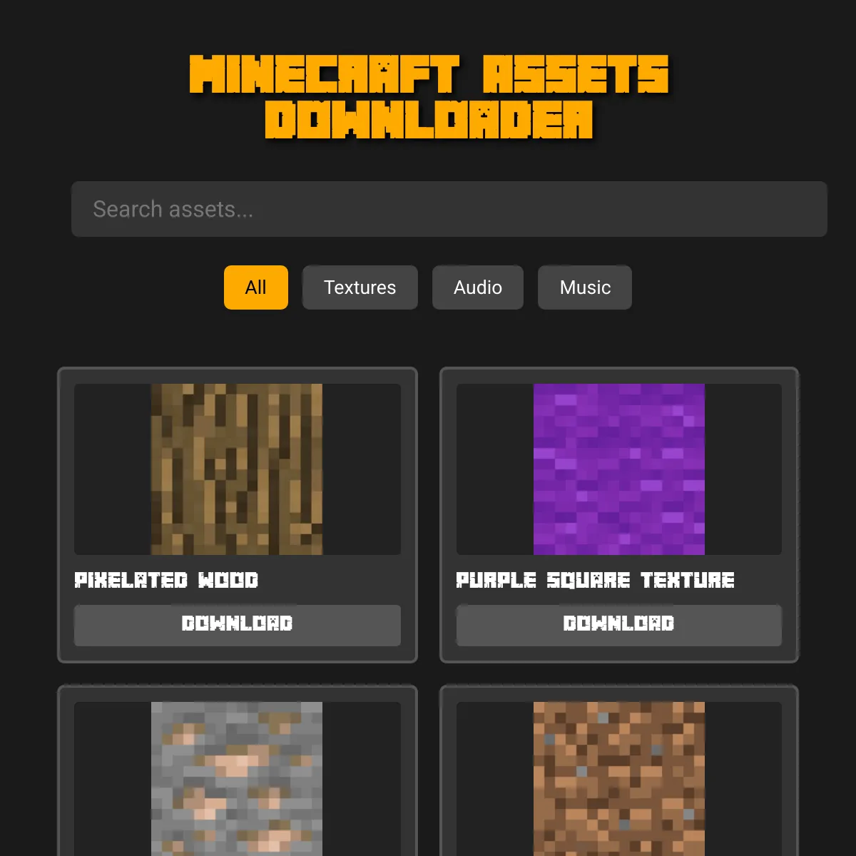 Minecraft Assets Downloader