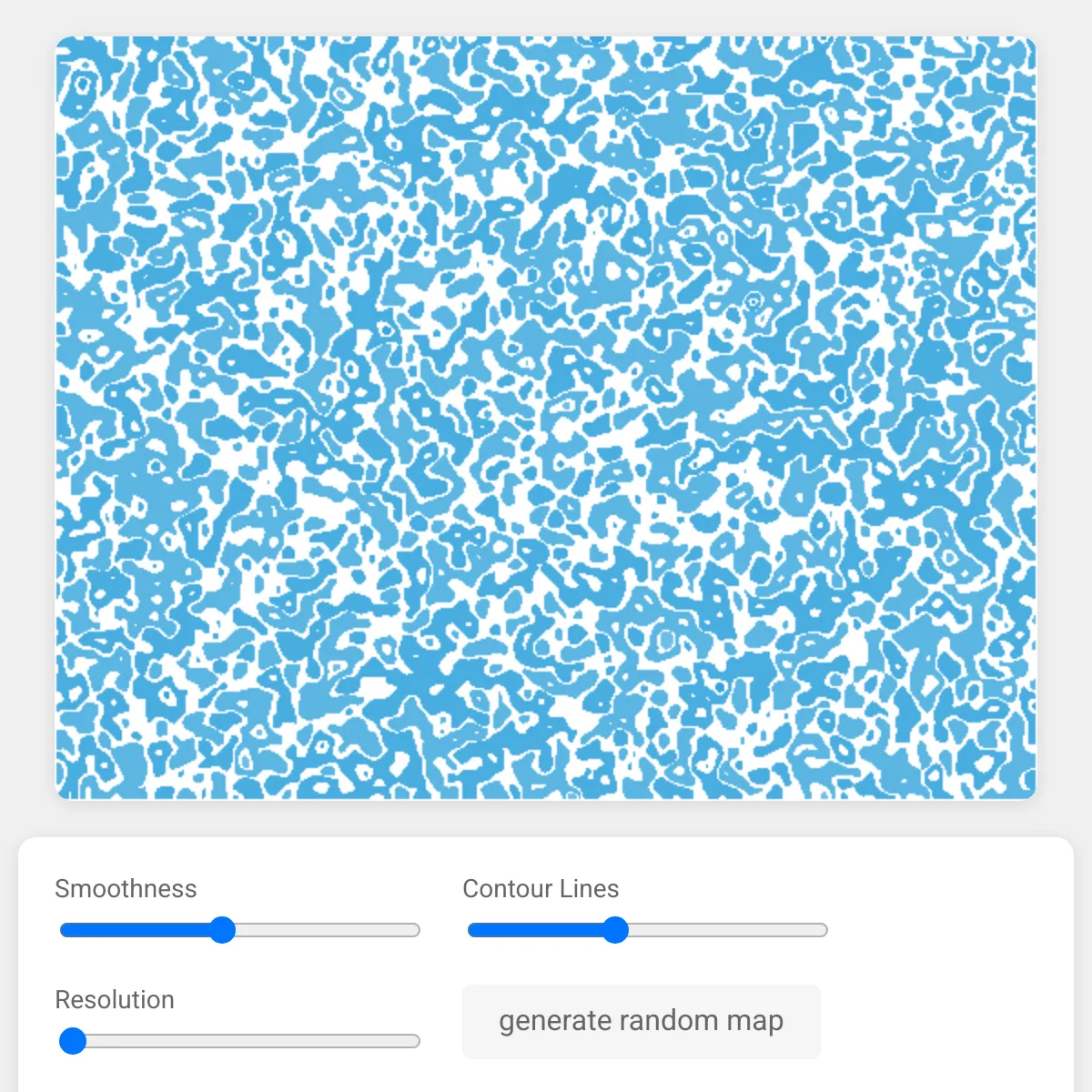Random Topographic Map