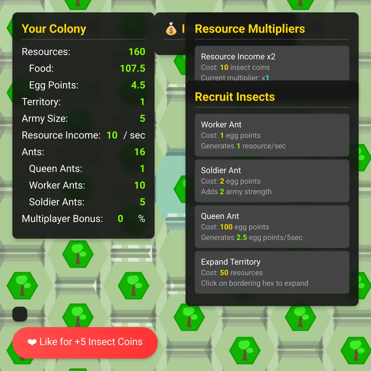 Insect Colony Wars (WIP)