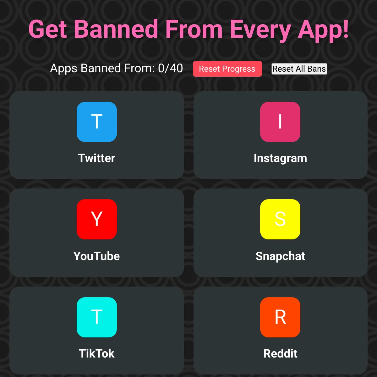 Get Banned From Every App! RETAKE