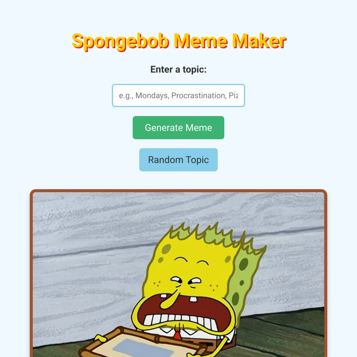 Spongebob Meme Maker