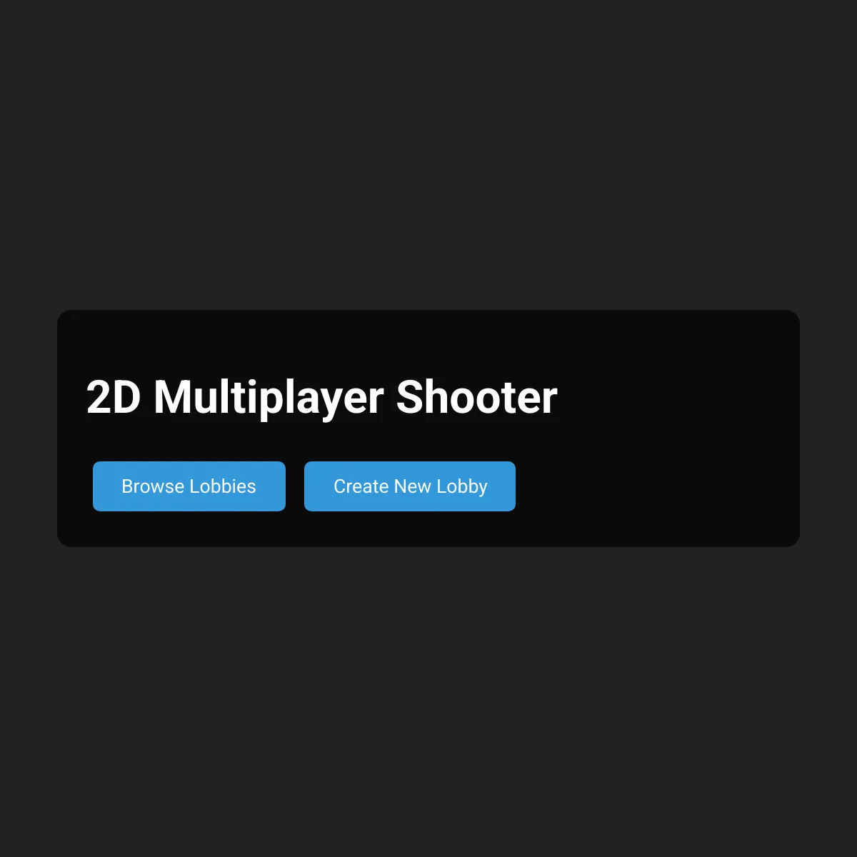 2D Multiplayer Shooter