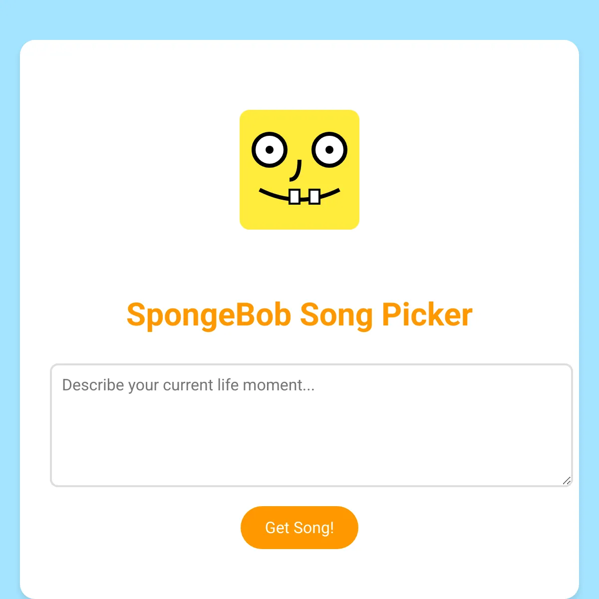 SpongeBob Song Picker