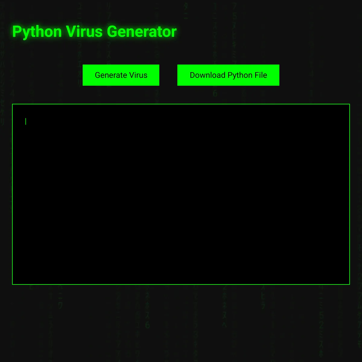 AI Virus Generator