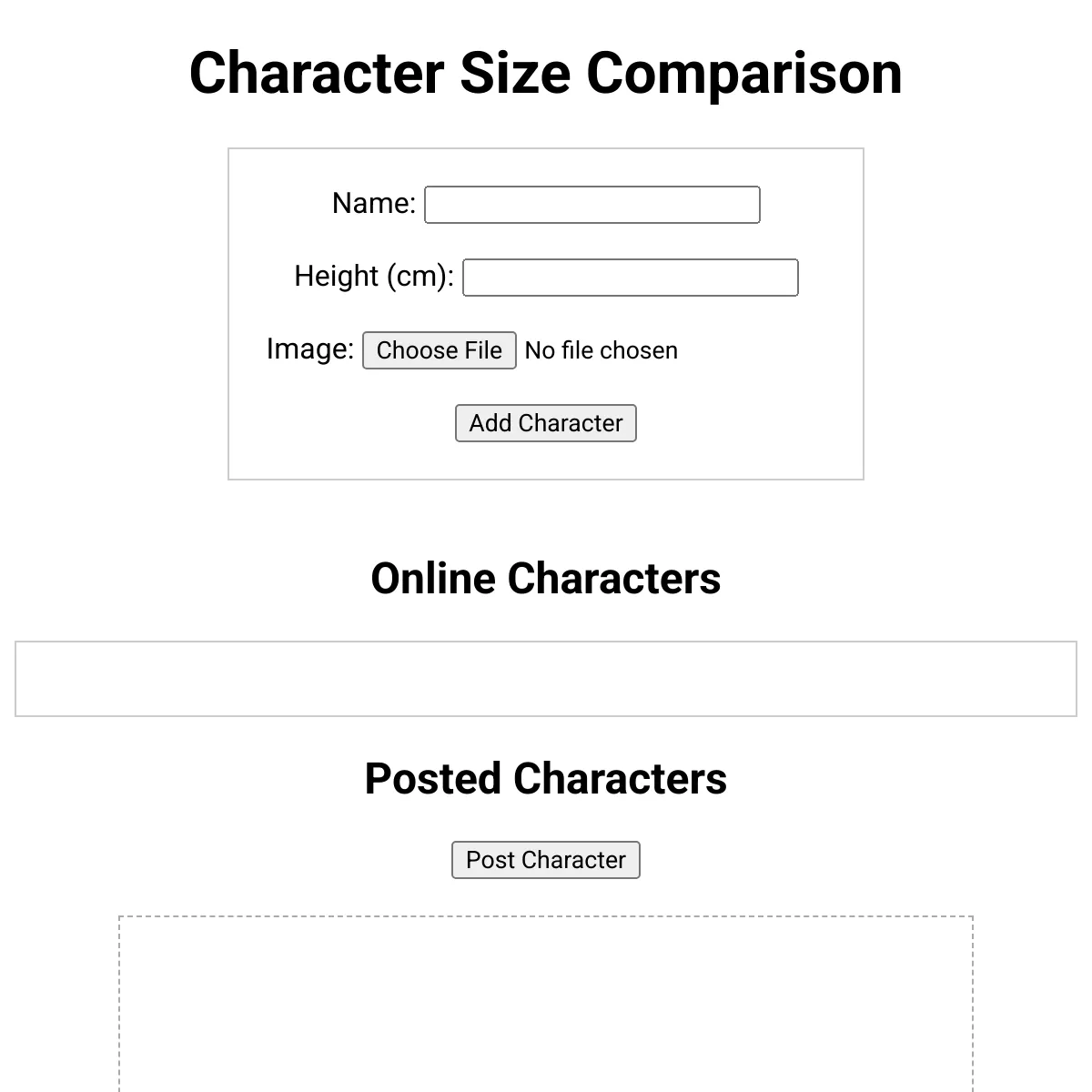Size Comparison Creator