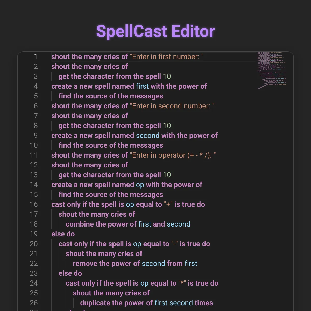 SpellCast Editor