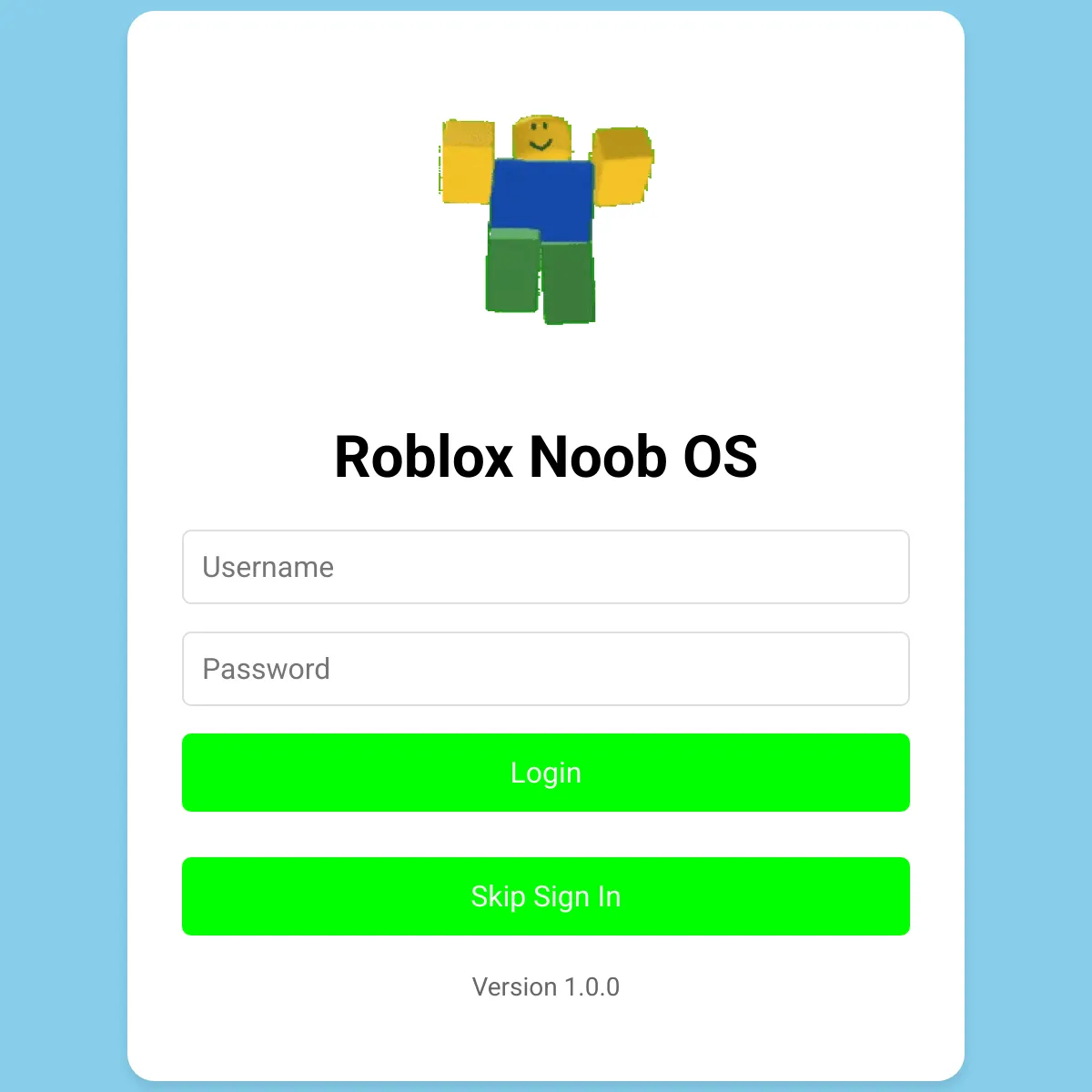Roblox Noob OS