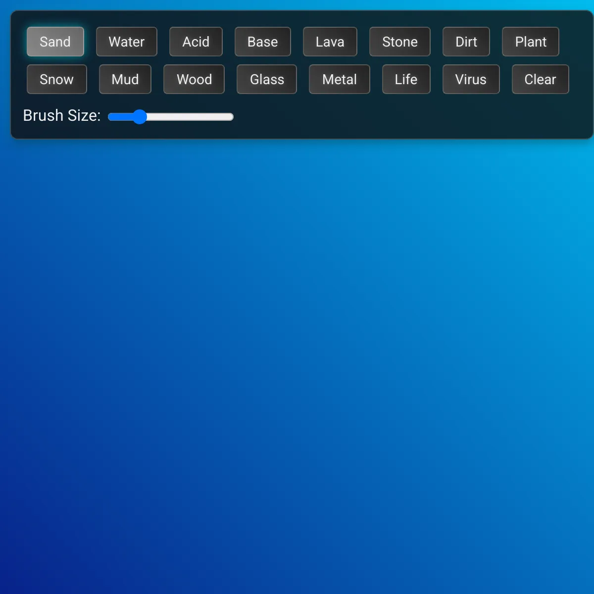 2D Falling Sand Simulator