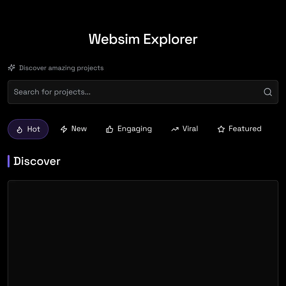 Websim Explorer