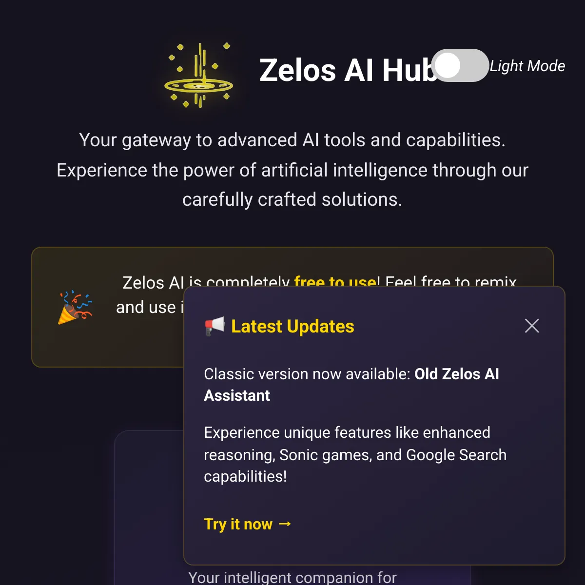 Zelos AI Hub