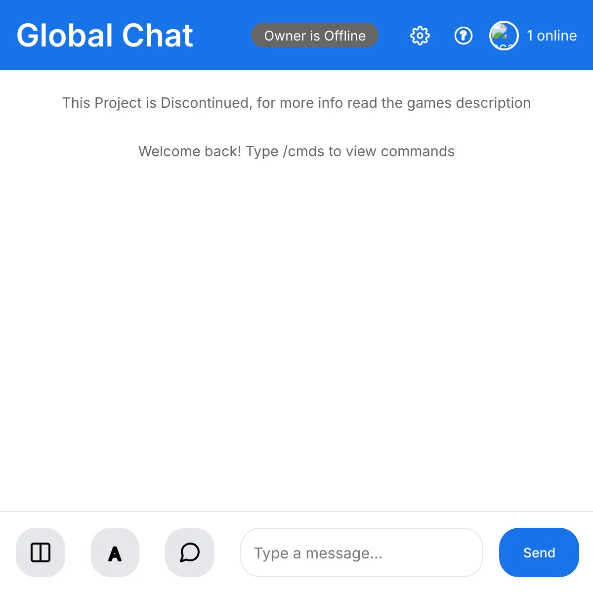 global chat without any restrictions