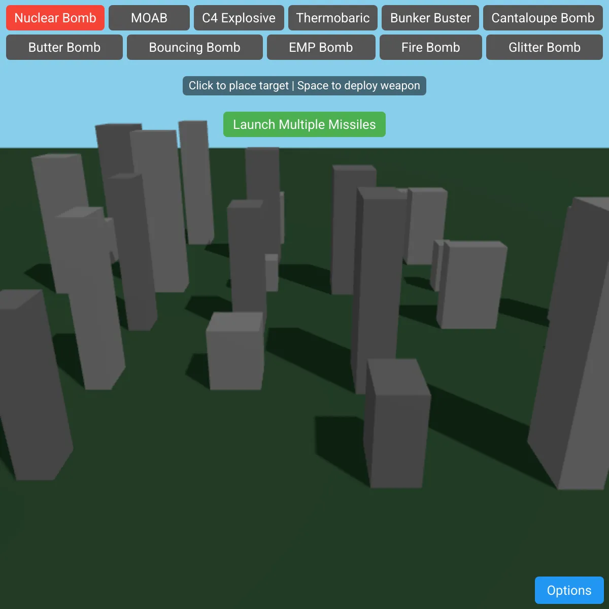 Explosion Simulator Sandbox