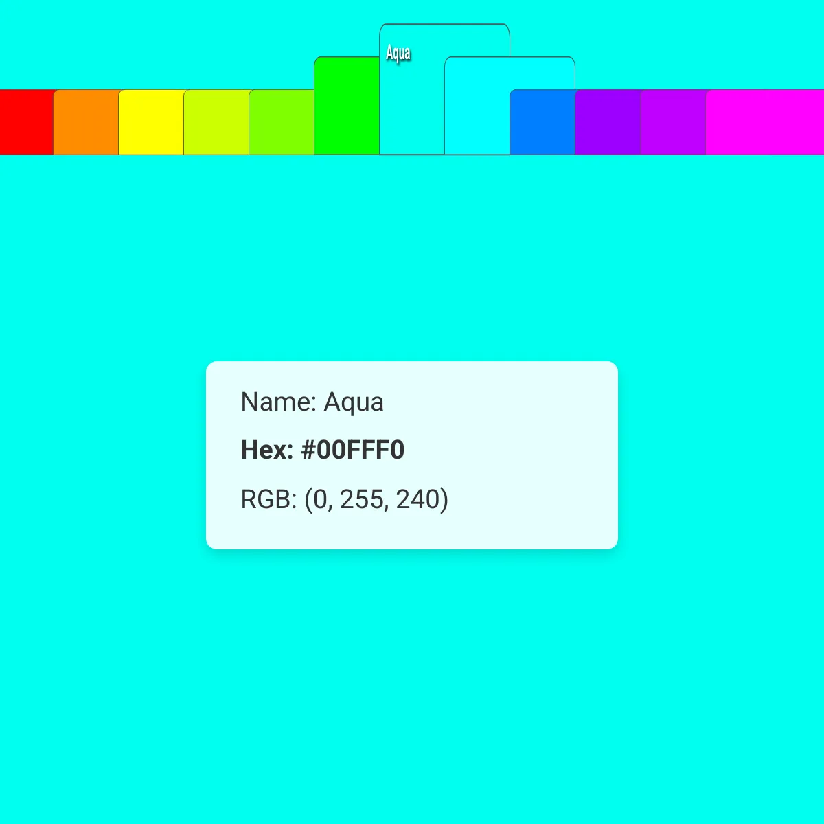 Neon Drop Box Color Picker