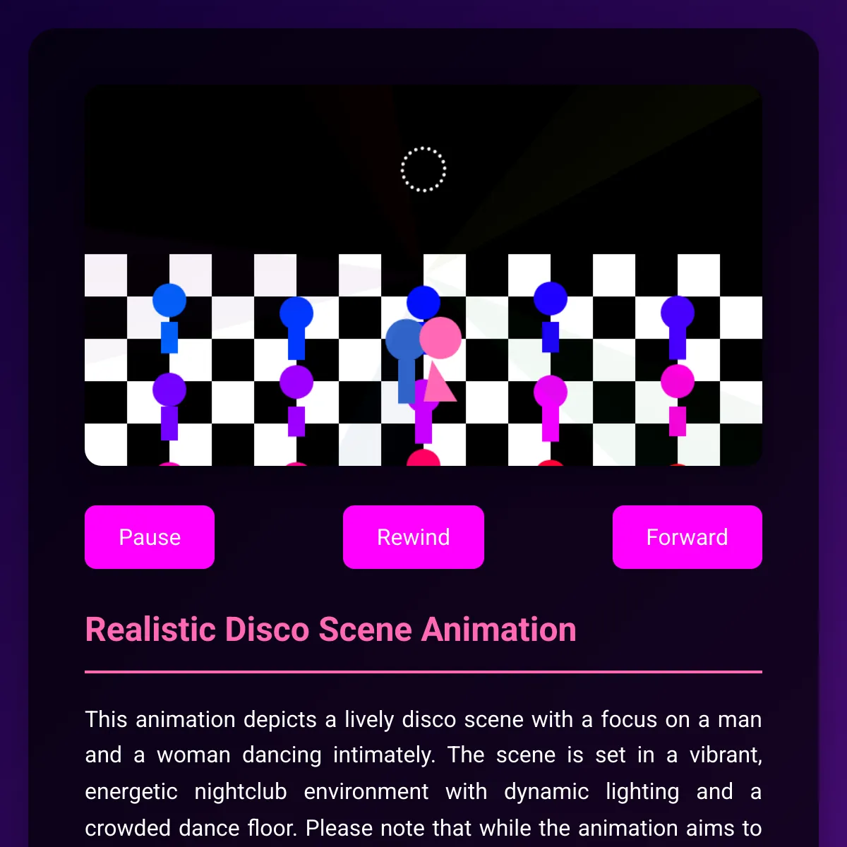 TextToVideo - Realistic Disco Scene Animation