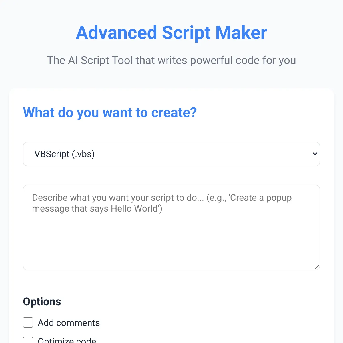 Script Maker
