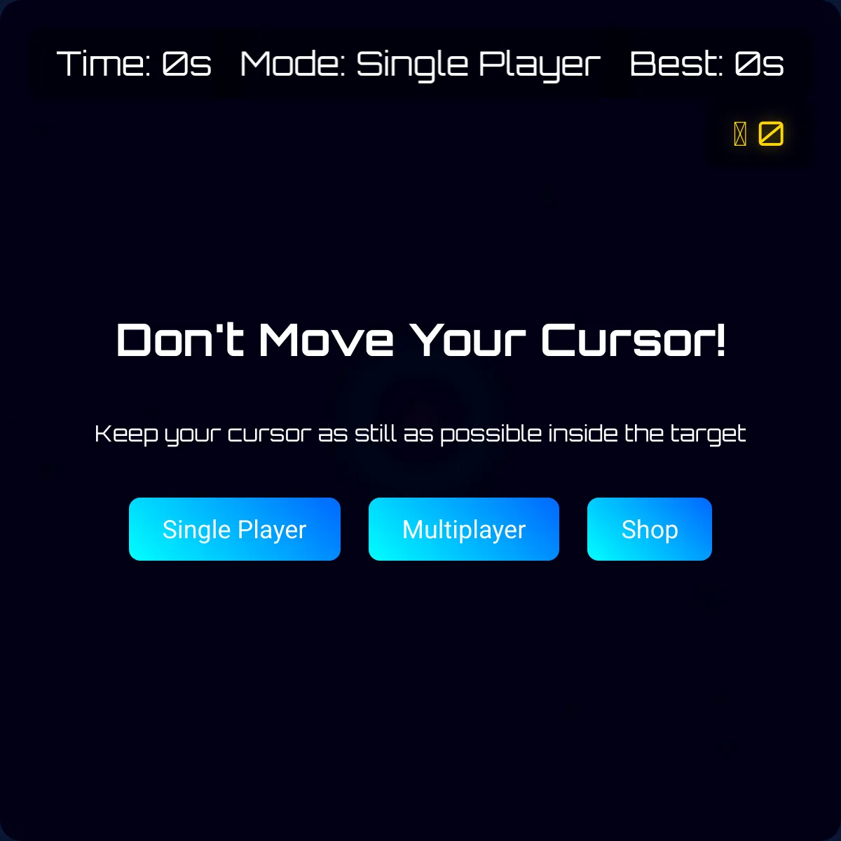Don't Move Your Cursor!