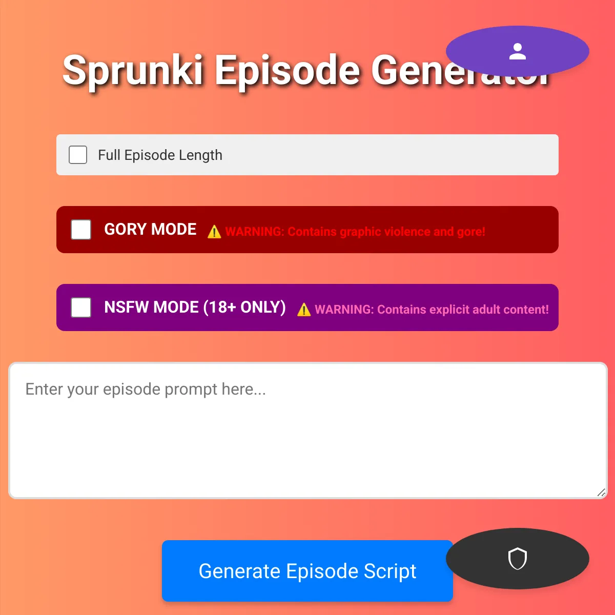 Sprunki Episode Generator