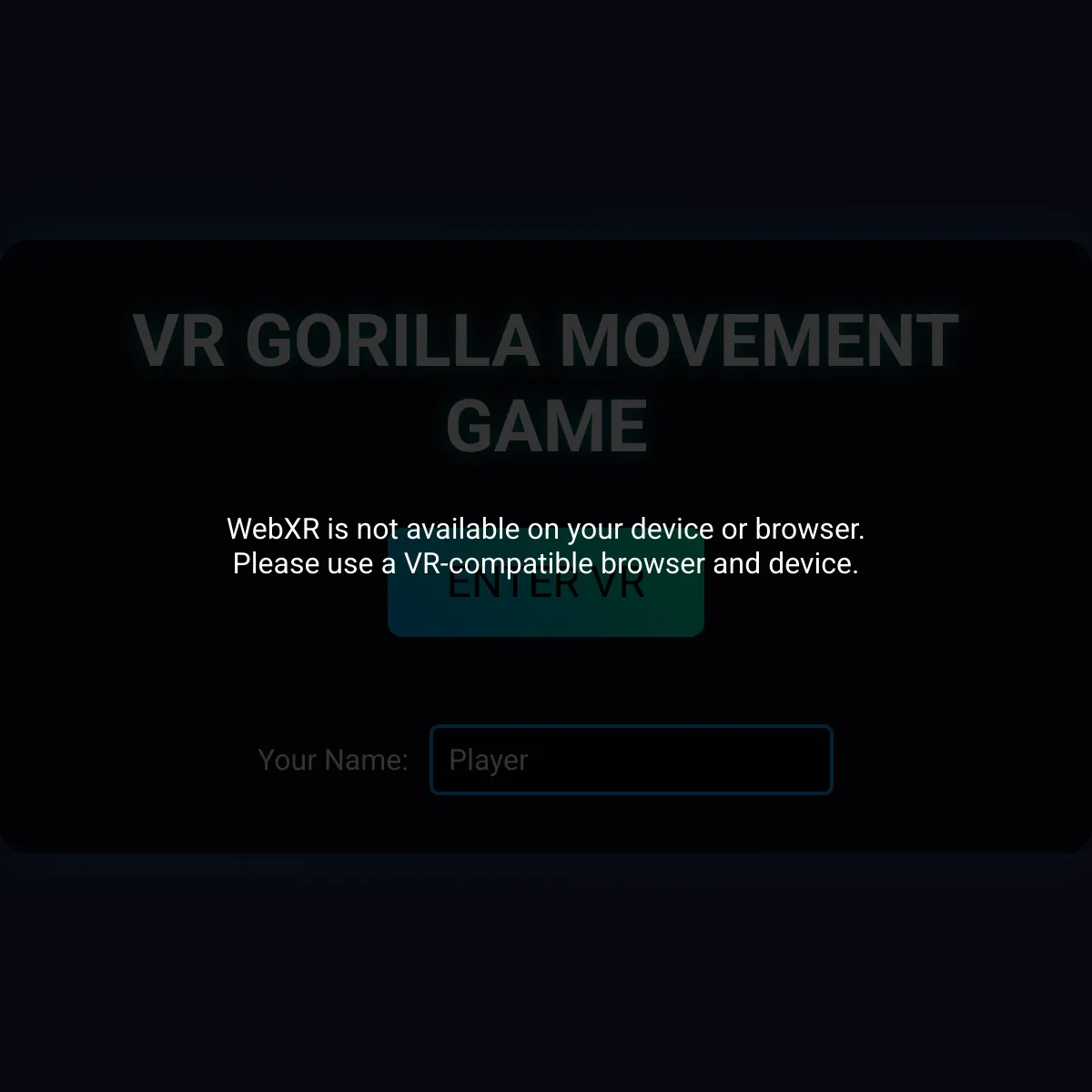 VR Gorilla Tag Movement Game