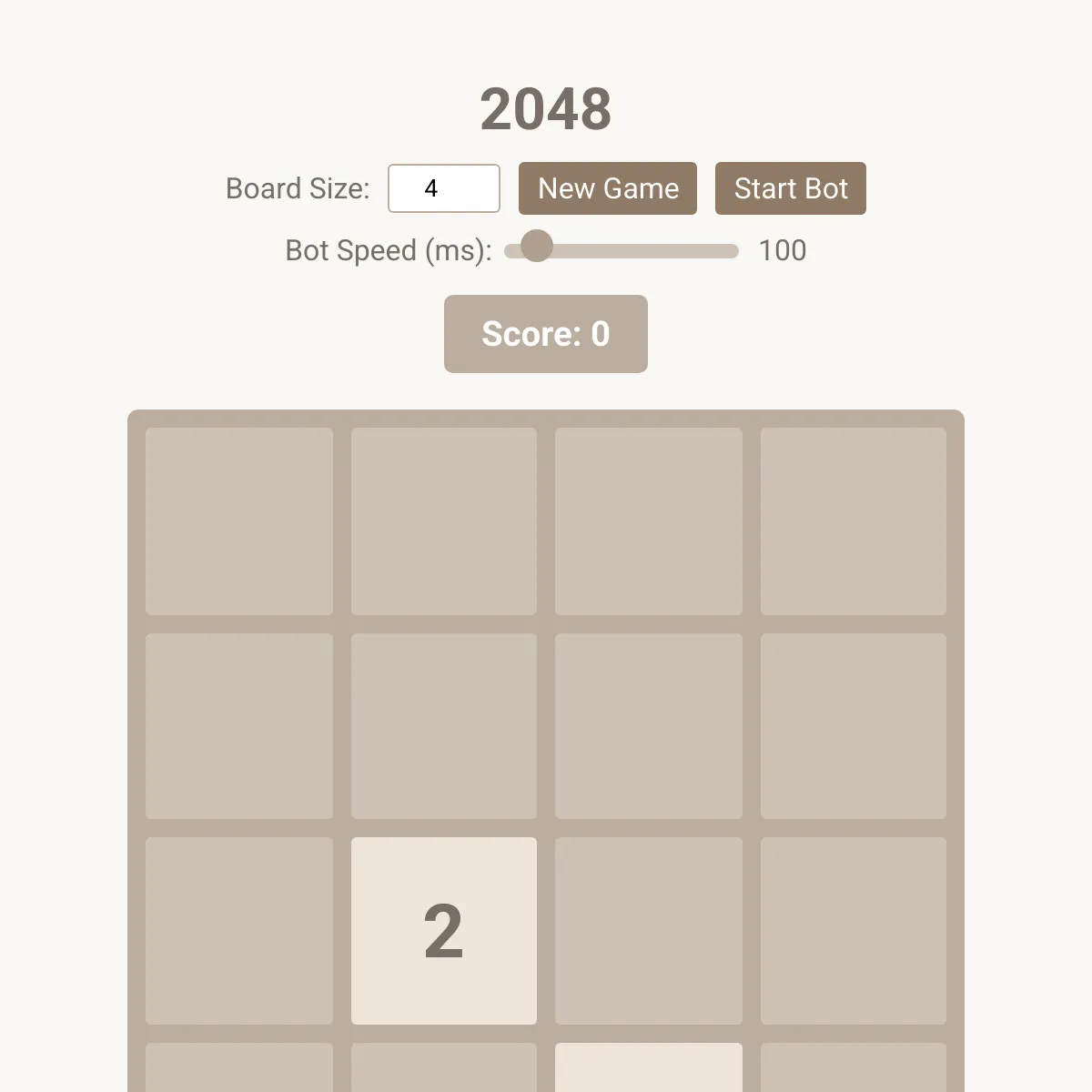 2048 Game