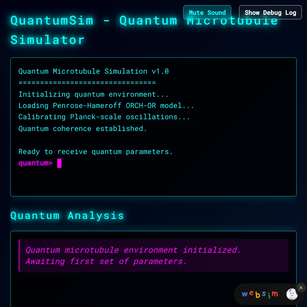QuantumSim - Quantum Microtubule Simulator