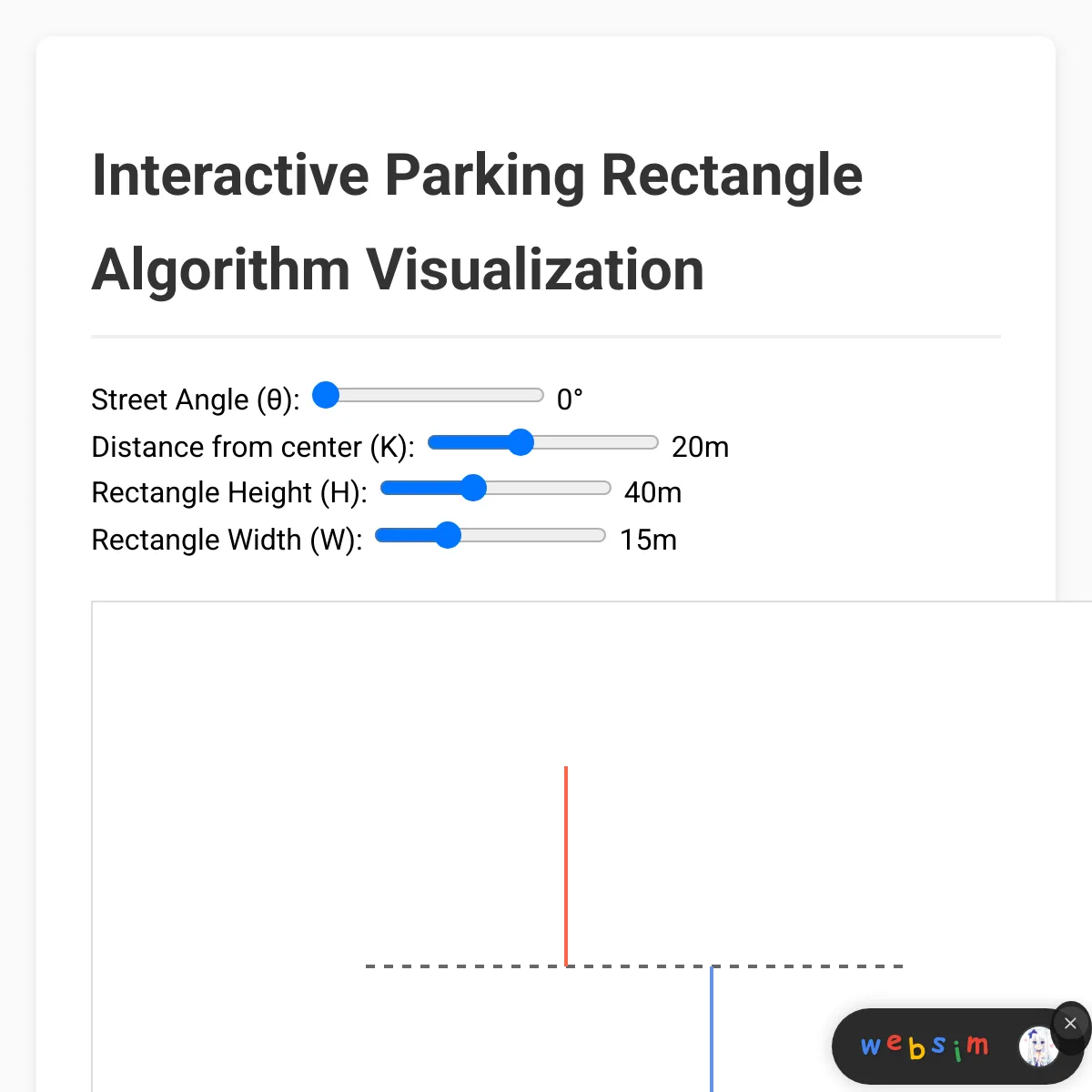 Interactive Parking Rectangle Algorithm Visualization