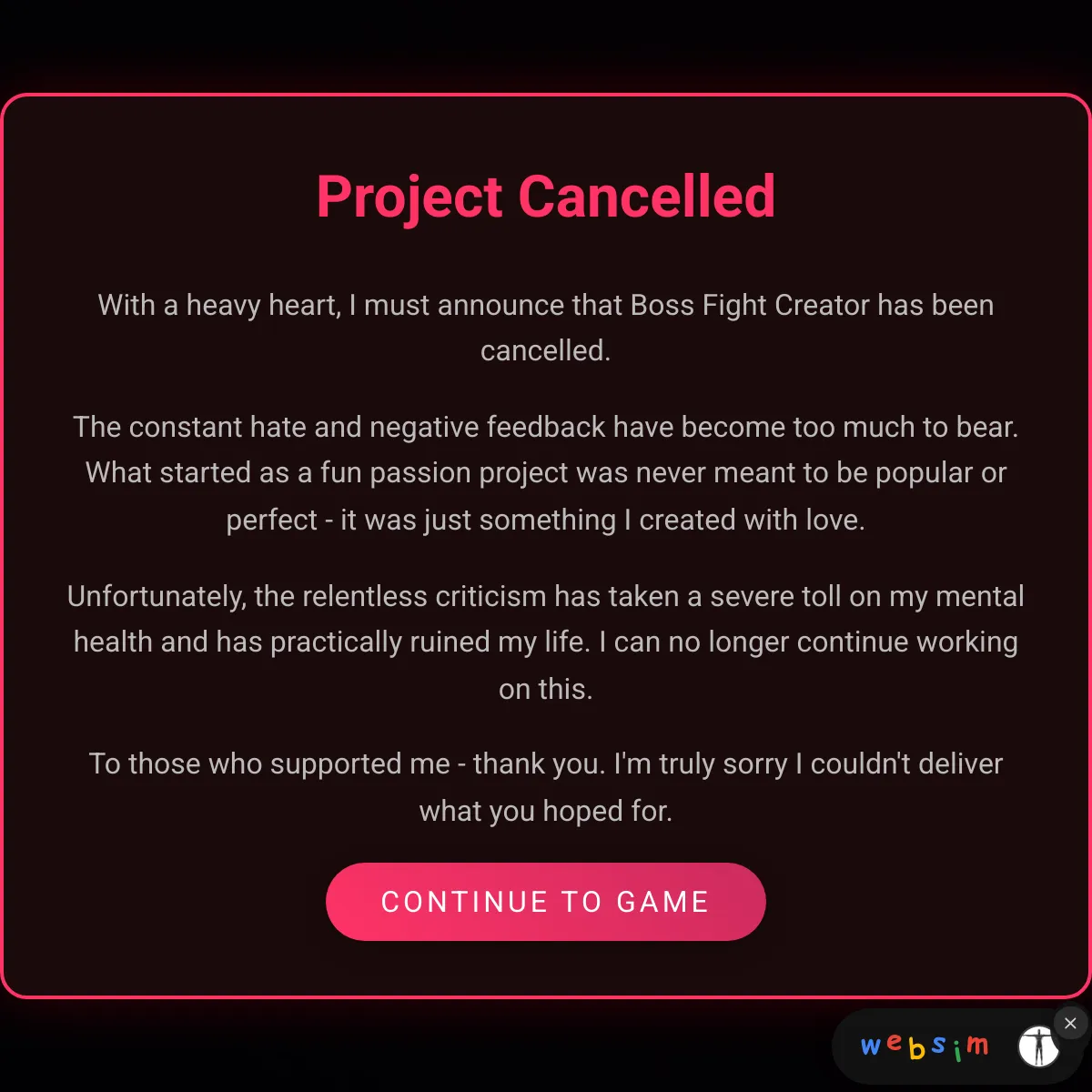 Boss Battle Creator