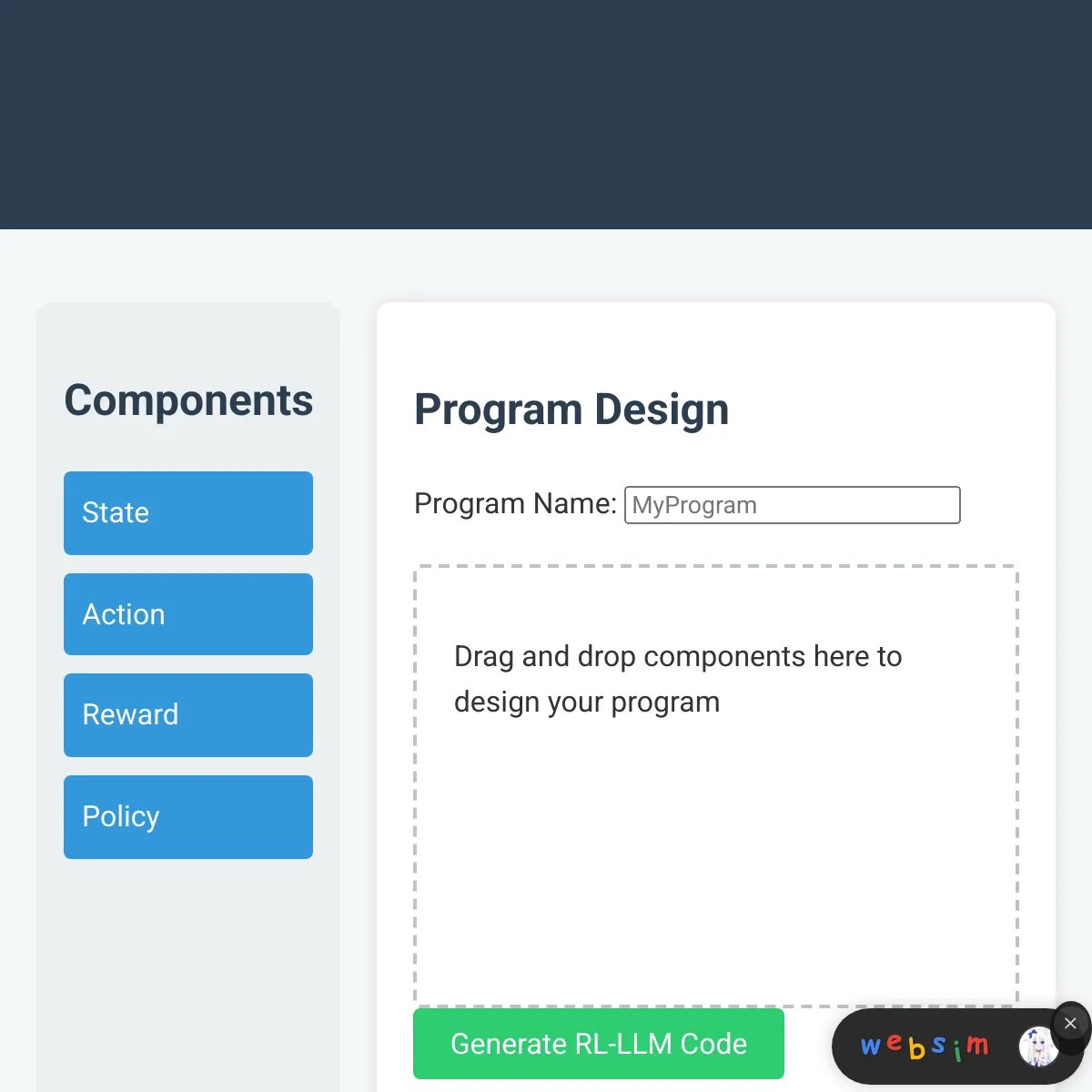RL-LLM Interface Builder