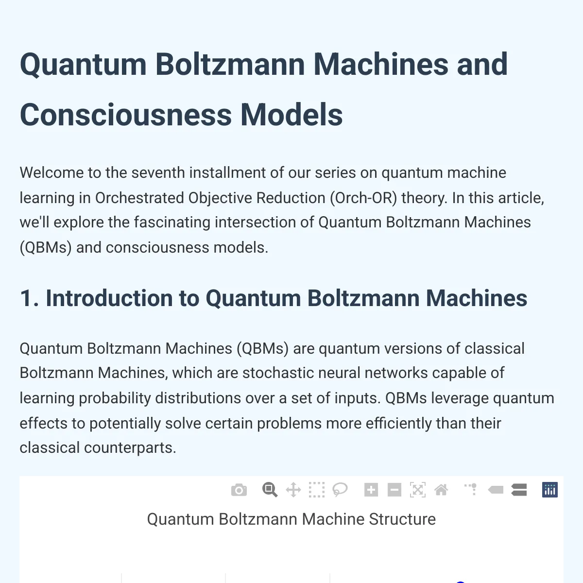 Quantum Boltzmann Machines and Consciousness Models