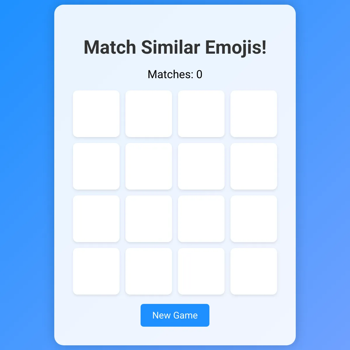 Emoji Matching Game