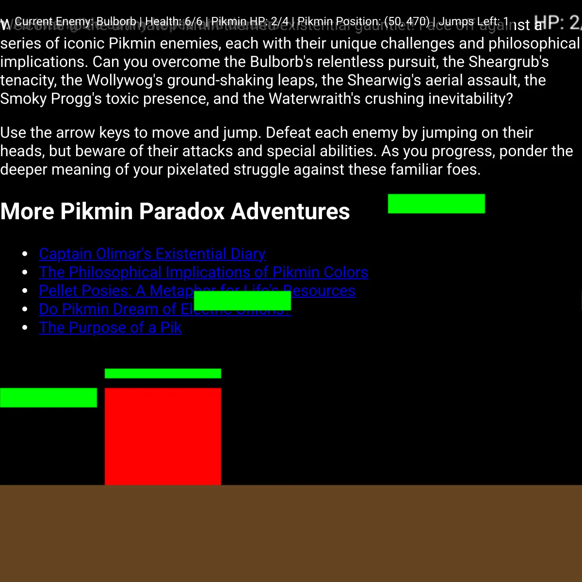 Pixel Pikmin Paradox - Expanded Enemy Gauntlet