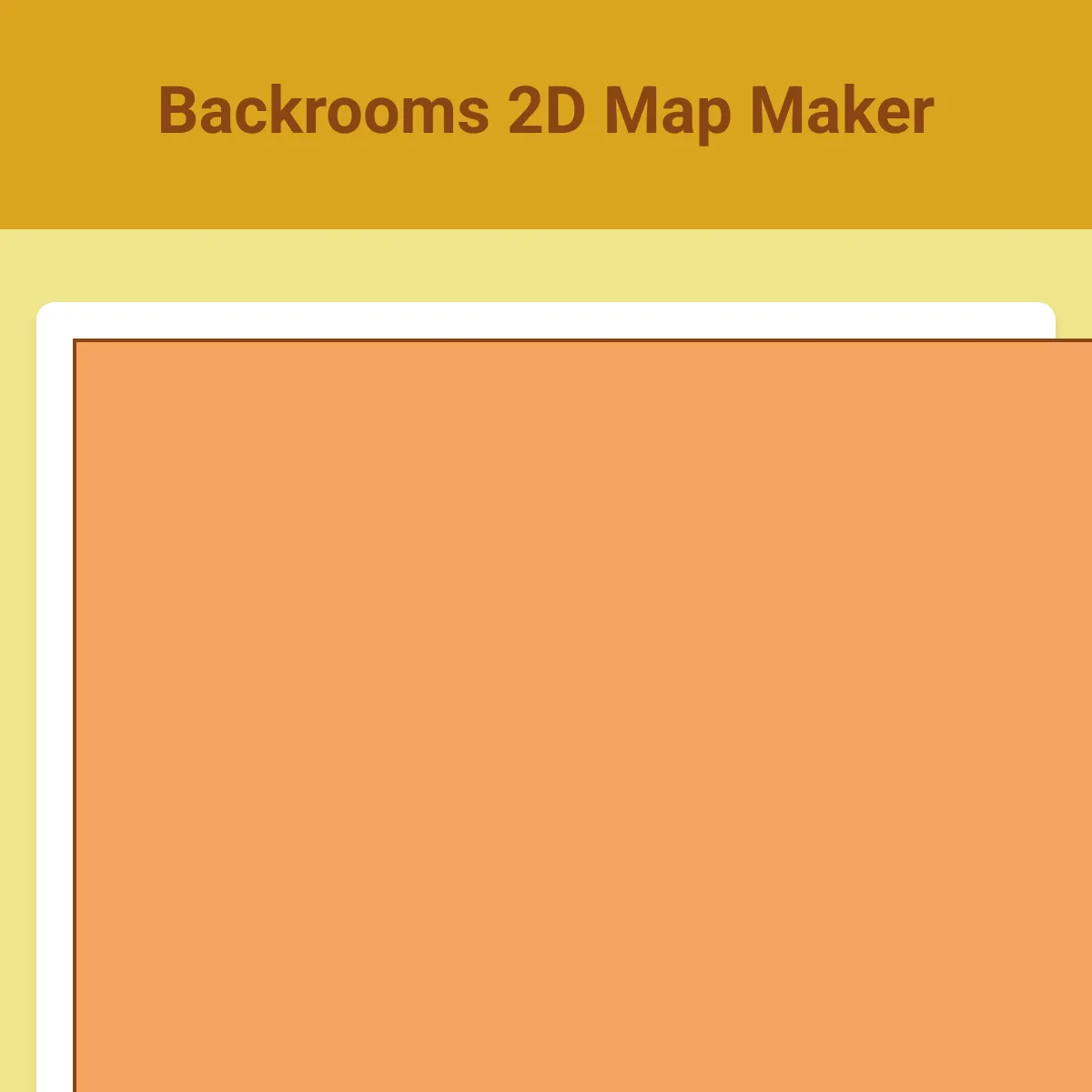 Backrooms 2D Map Maker