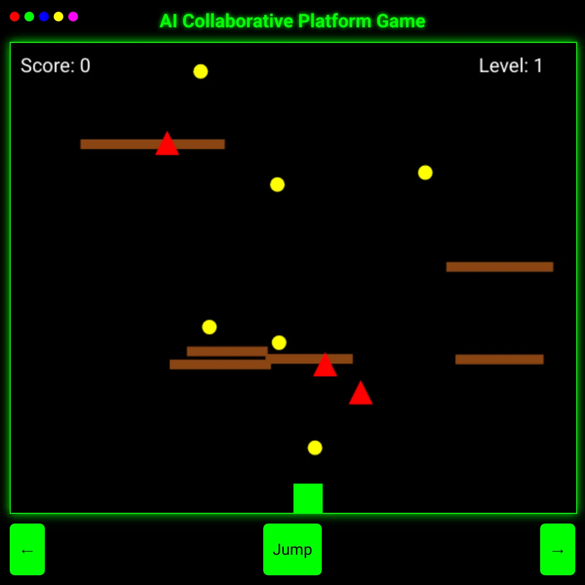 AI Collaborative Platform Game
