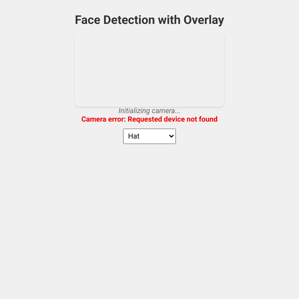 Face Detection with Overlay