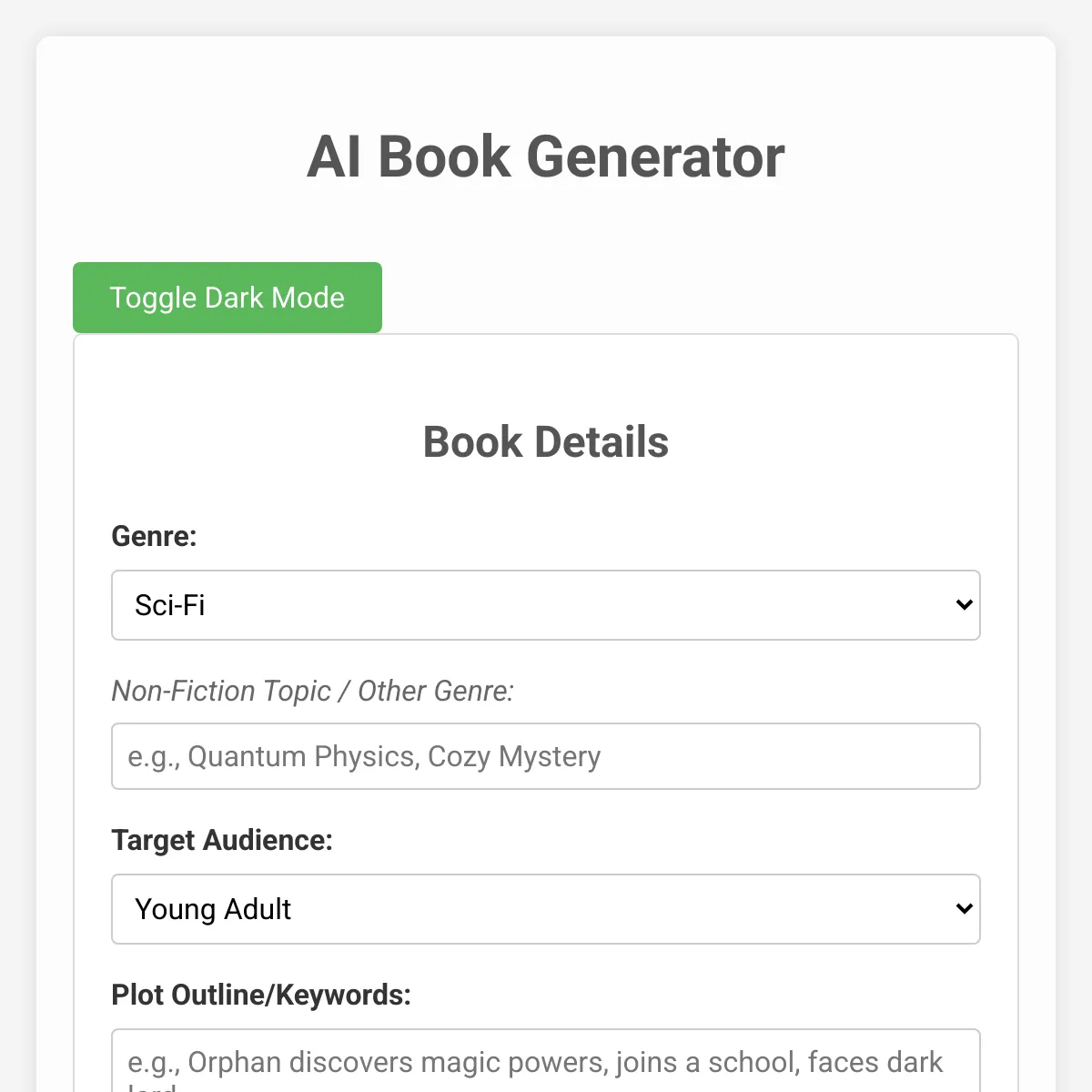 AI Book Generator