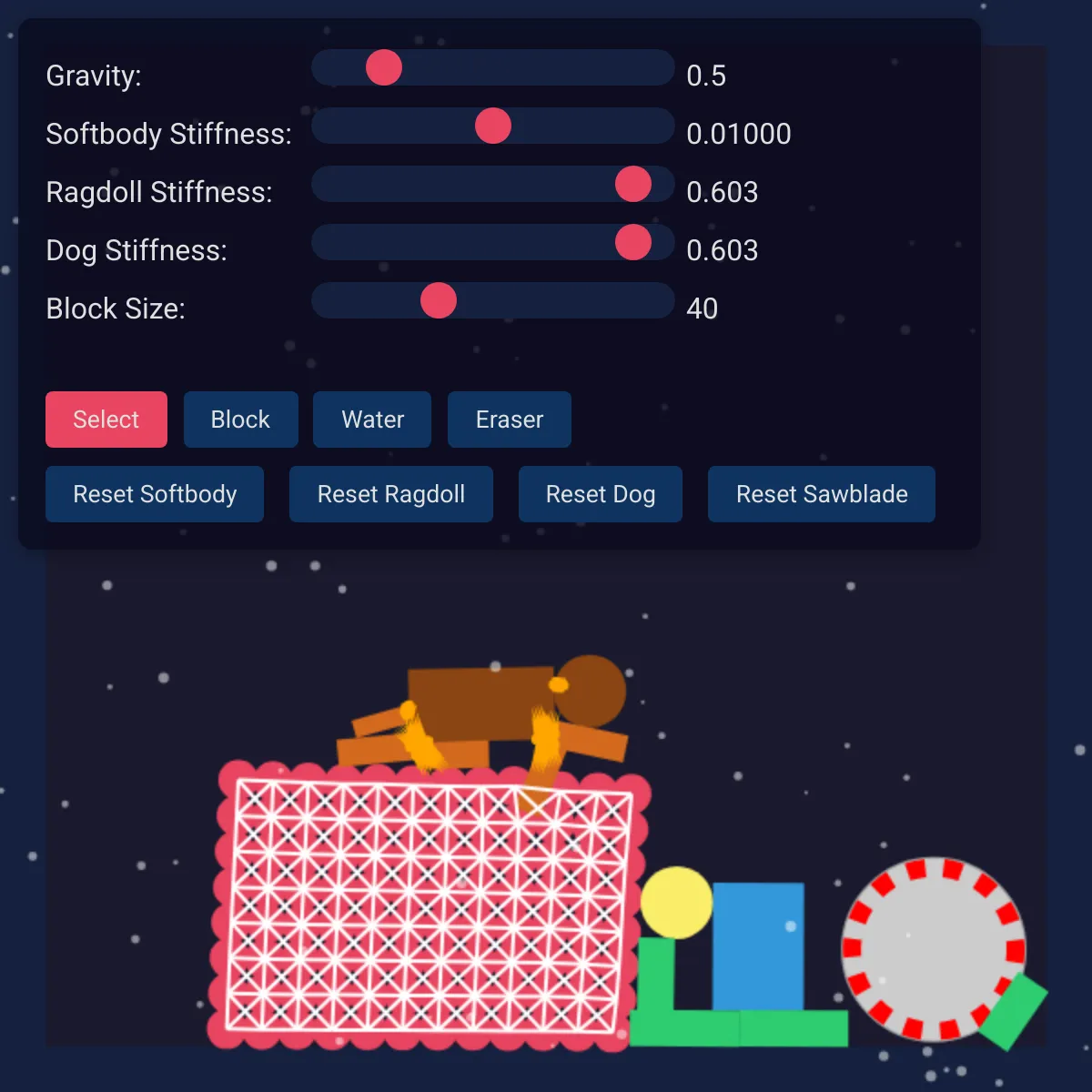 Enhanced 2D Physics Playground
