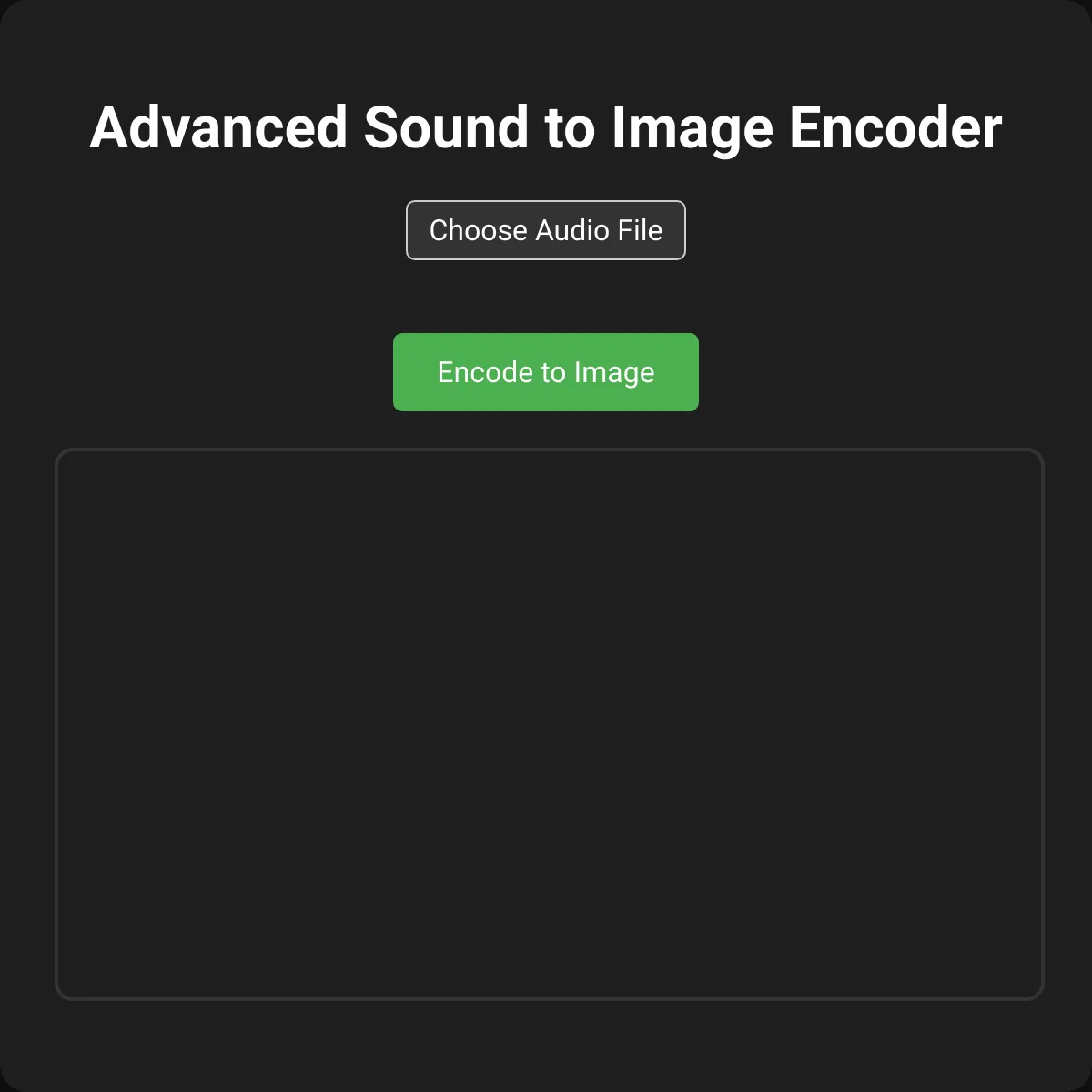 Sound to Image Encoder